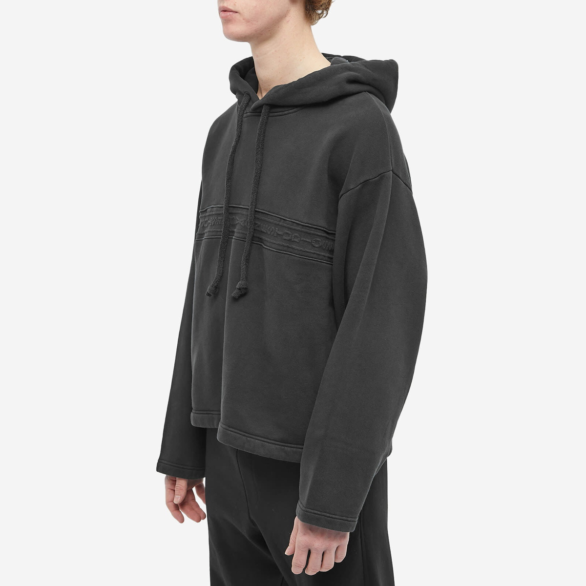 Acne Studios Men's Farmy Chain Rib Hoody in Black Acne Studios