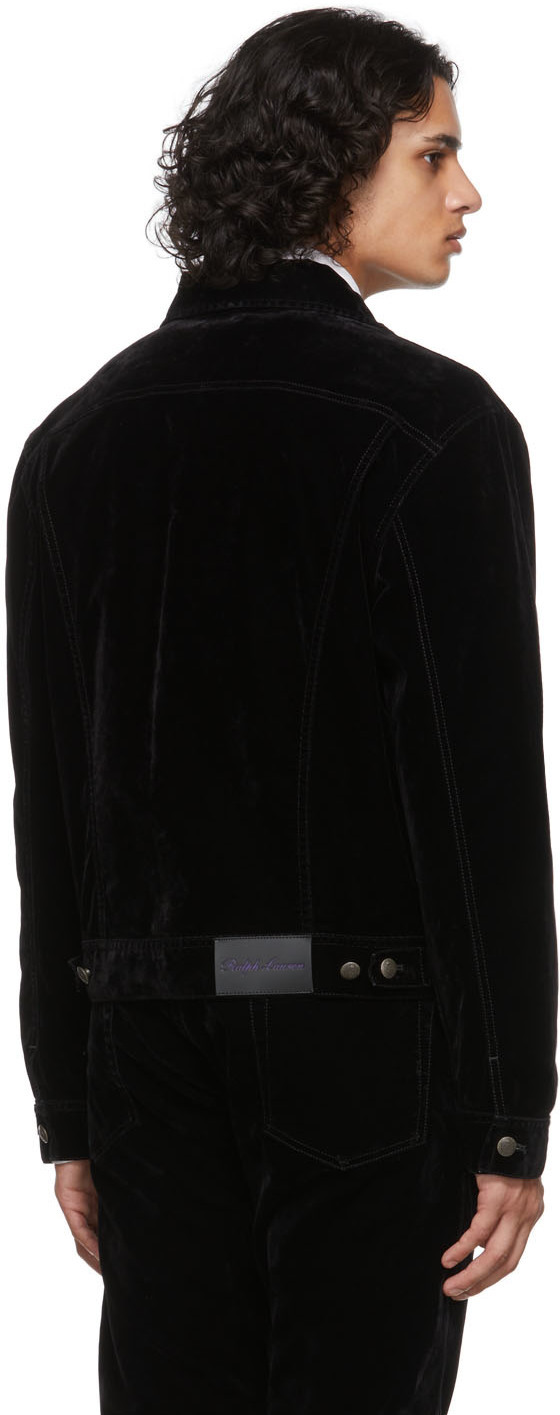 Ralph Lauren Purple Label Black Velvet Trucker Jacket Ralph Lauren ...