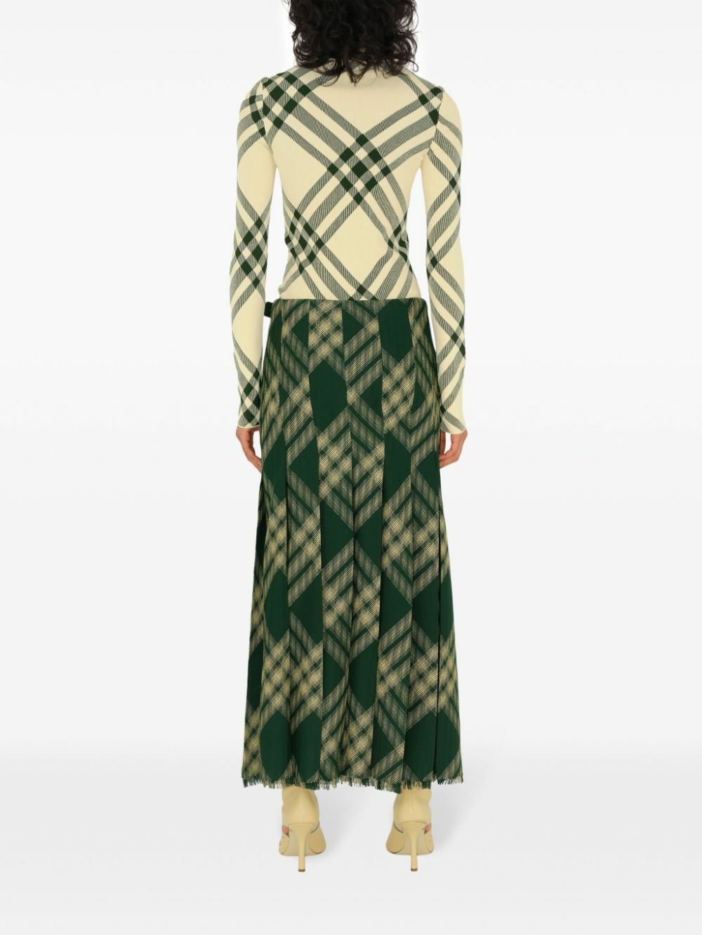BURBERRY - Check Turtle-neck Sweater Burberry