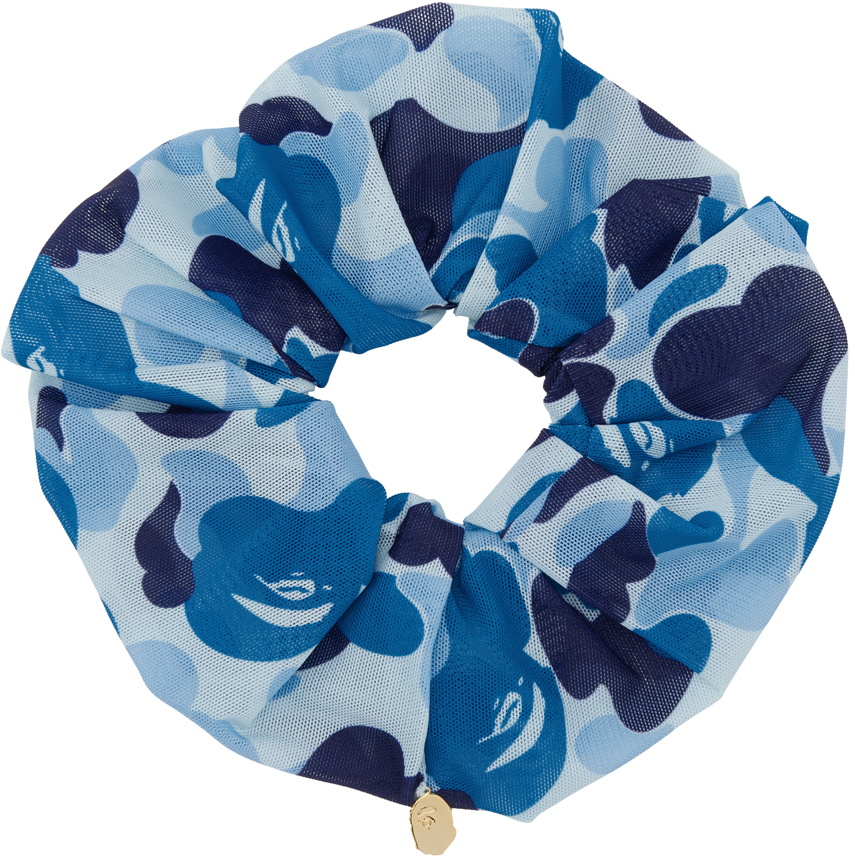 BAPE Blue ABC Camo Scrunchie A Bathing Ape