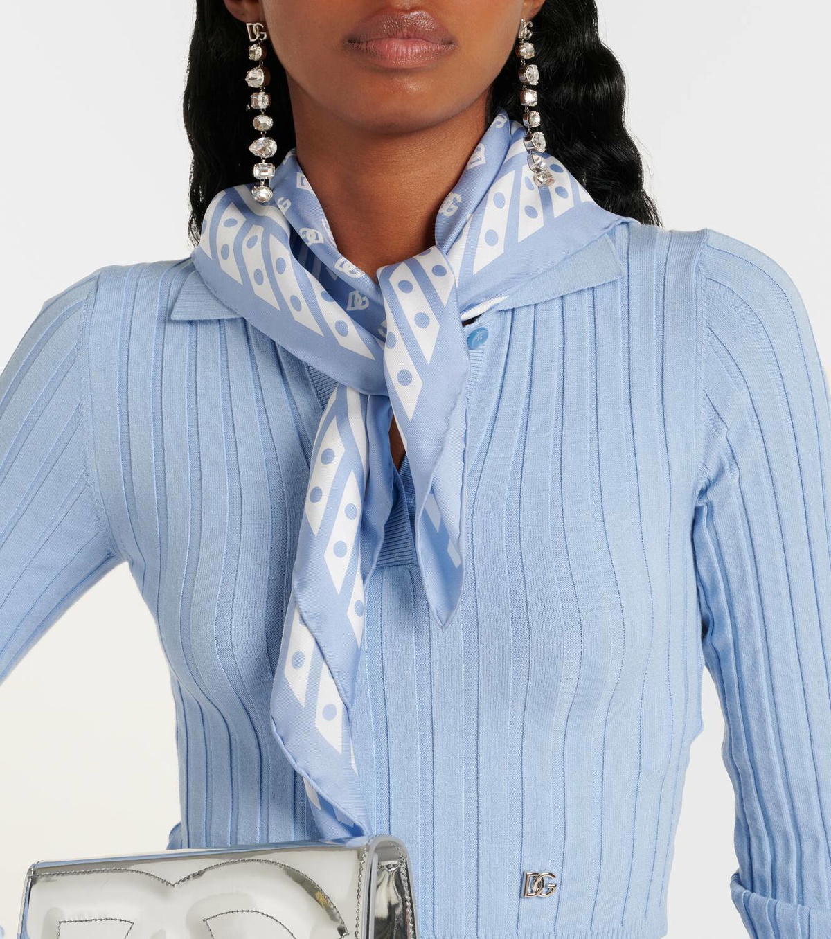 Dolce&Gabbana DG silk twill scarf Dolce & Gabbana