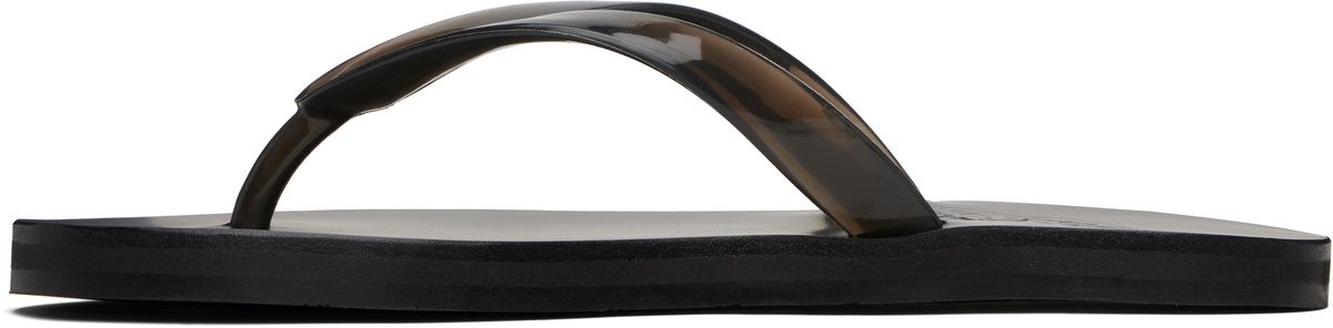 Ancient Greek Sandals Black Saionara Jelly Flip-Flops Ancient Greek Sandals