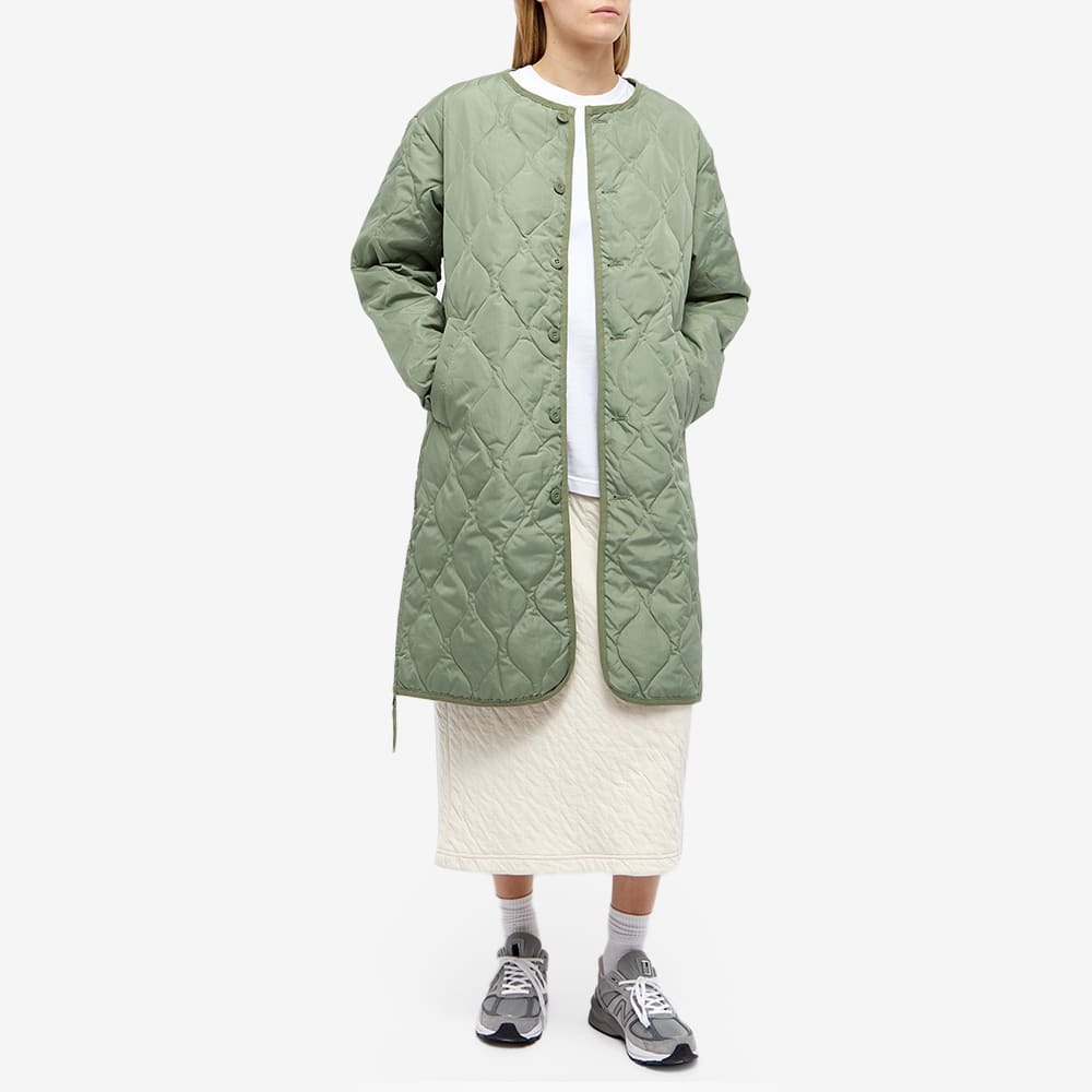 Taion Women's Crew Down Coat in Sage Green Taion Extra