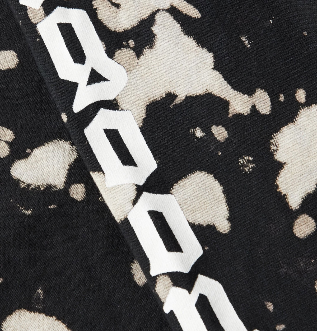 Noon Goons - Logo-Print Bleached Loopback Cotton-Jersey Hoodie - Black ...