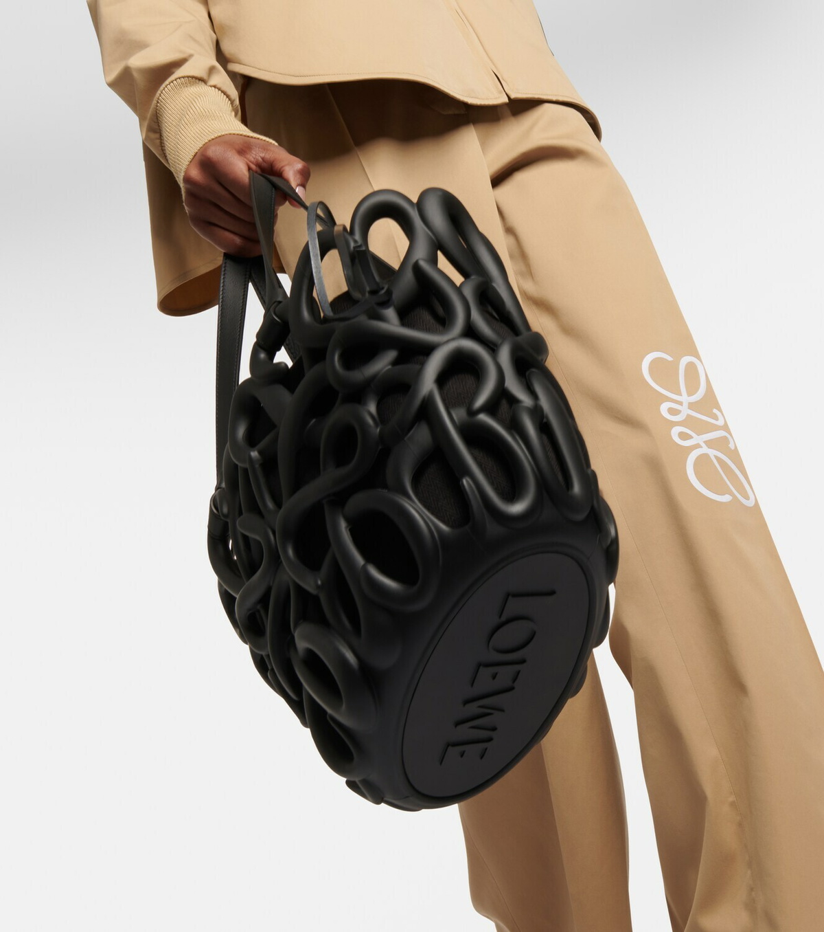 Loewe Anagram Small cutout leather tote Loewe