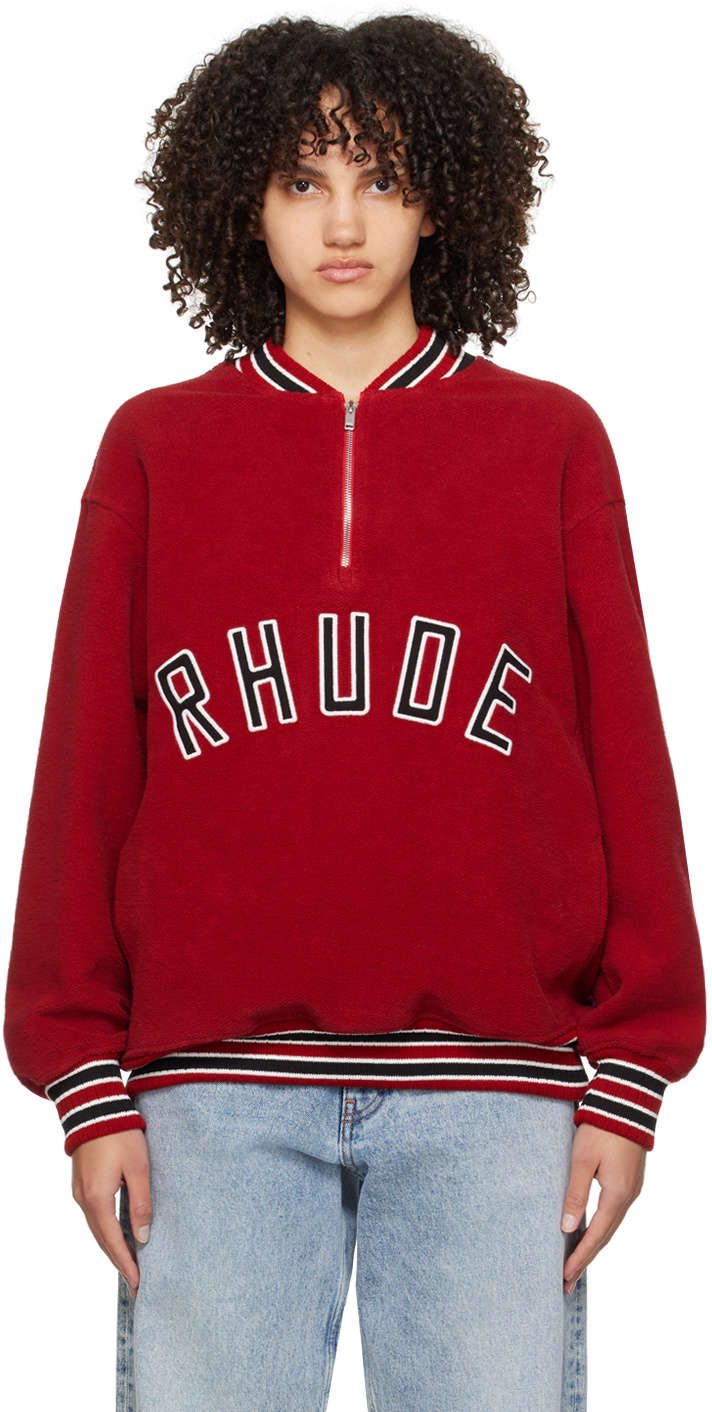 Rhude Red Half-Zip Jacket Rhude