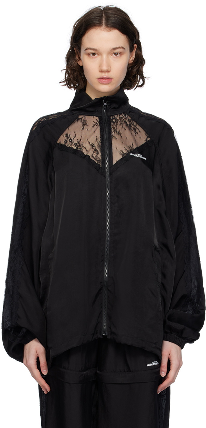 Pushbutton Black Lace Track Jacket Pushbutton