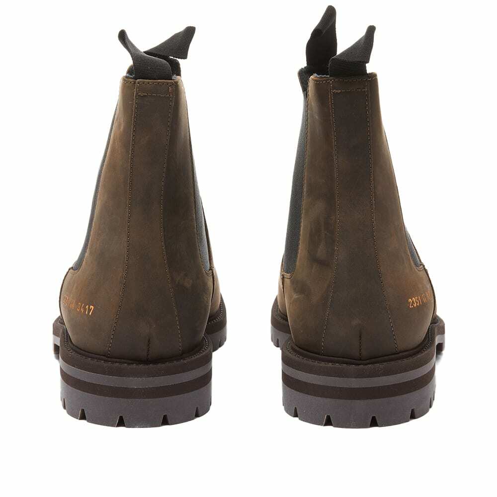 Common Projects Men's Winter Chelsea Boot in Dark Brown Common Projects