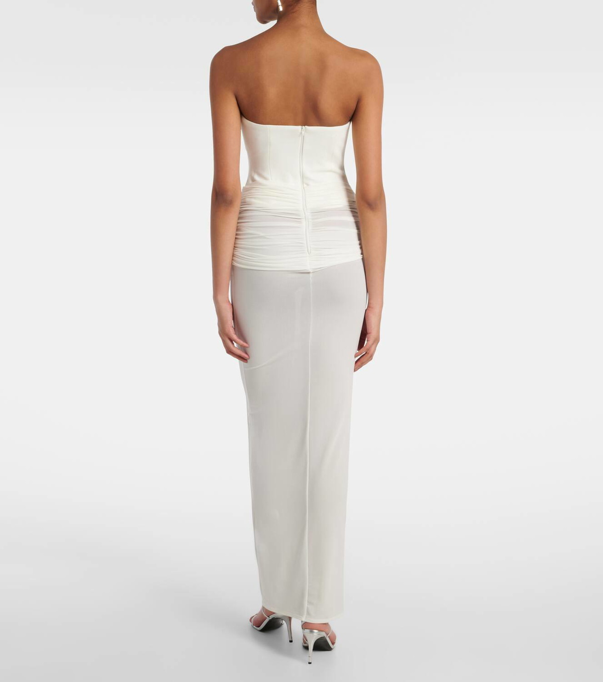 Alex Perry Draped crêpe jersey corset dress Alex Perry