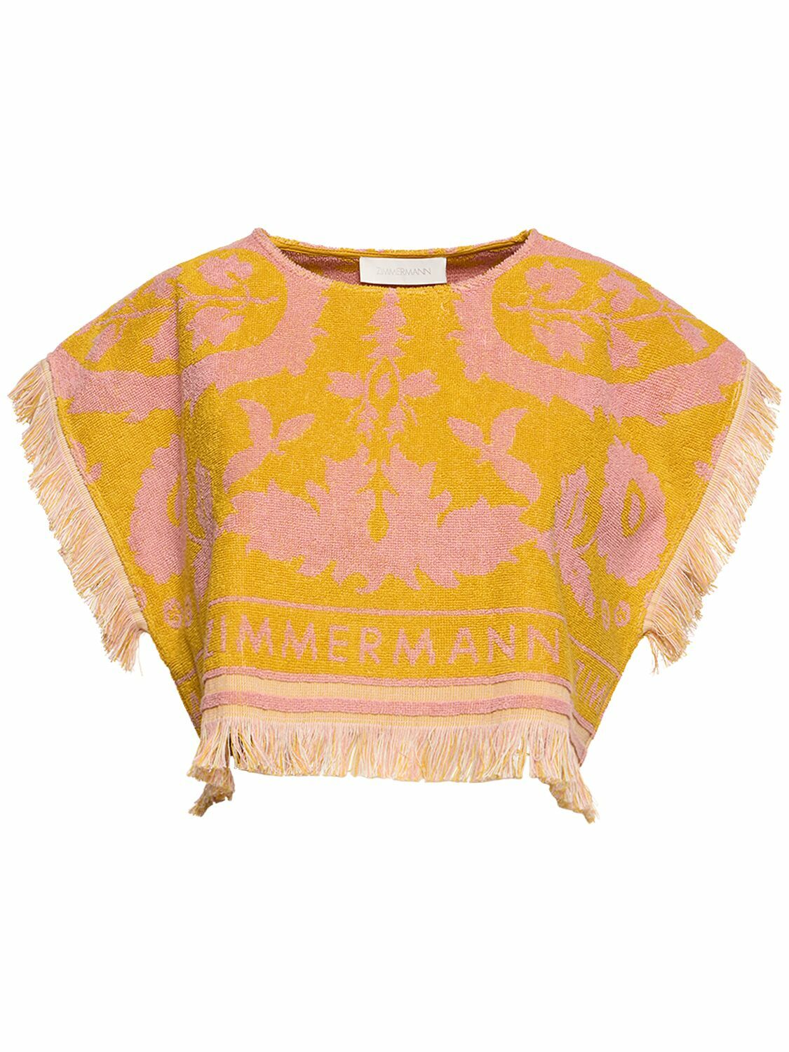 ZIMMERMANN Wylie French Terry Crop Top Zimmermann
