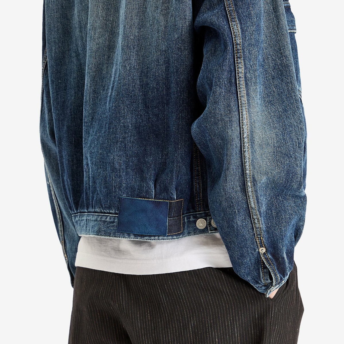 Visvim Men's SS 101X Damaged 1010 Jacket in Denim Visvim