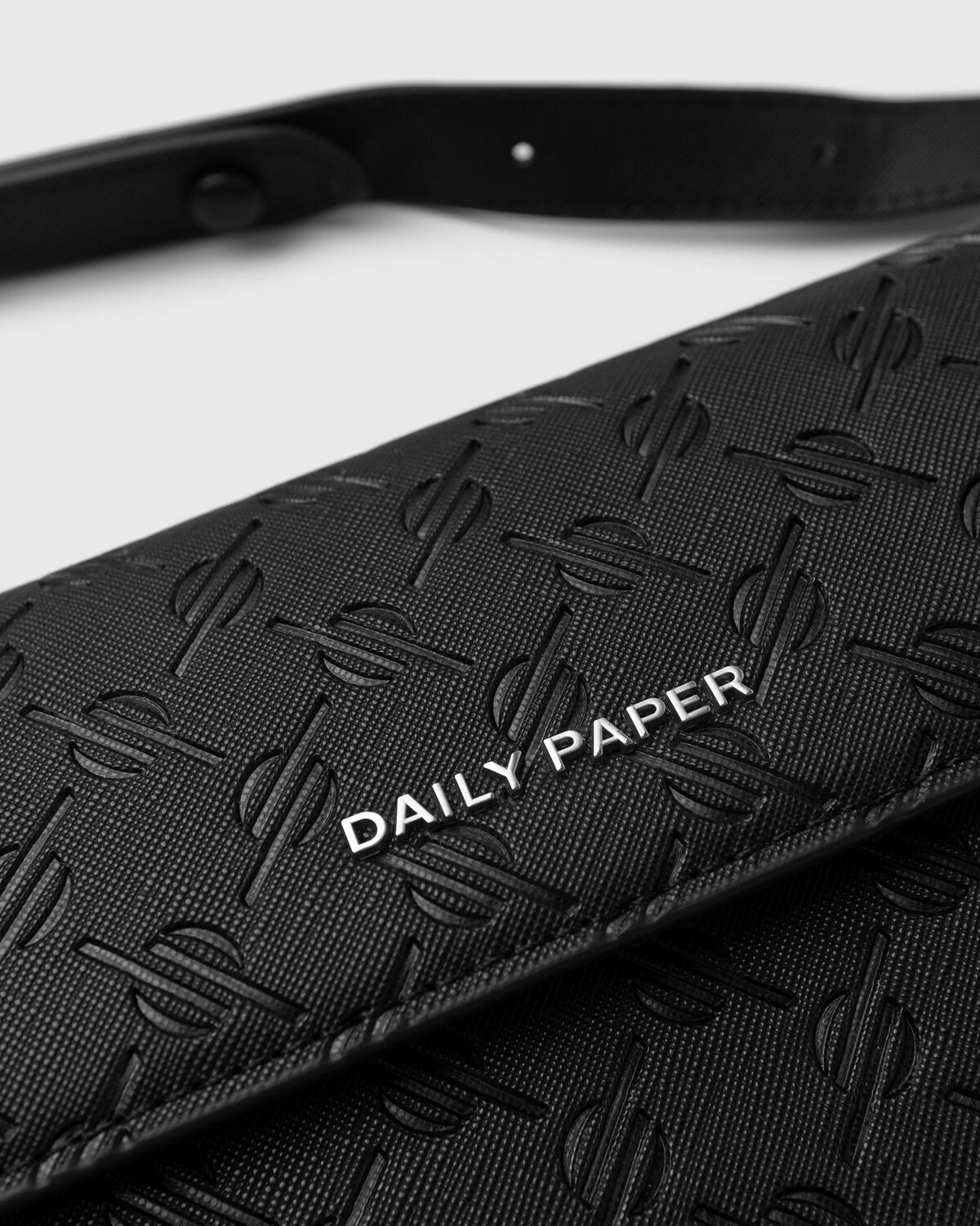 Daily Paper Meru monogram bag Black Mens Messenger & Crossbody Bag ...