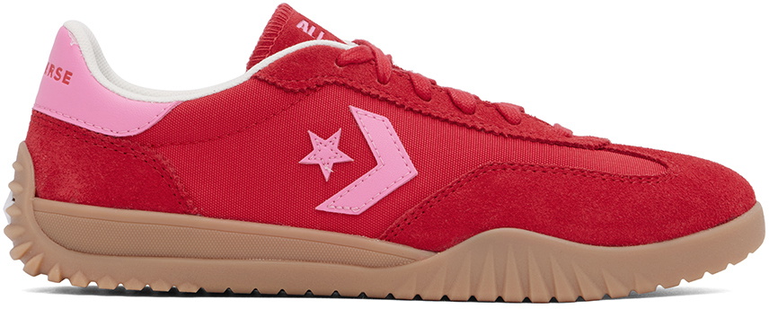 Converse Red & Pink Run Star Trainer Low Top Sneakers Converse