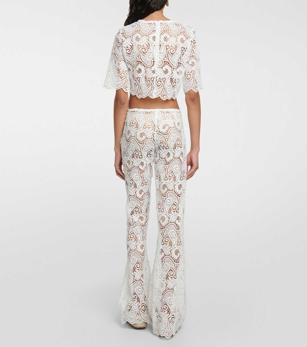 Dodo Bar Or Scalloped lace crop top Dodo Bar Or