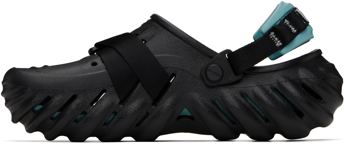 Crocs Black Echo Reflective Laces Clogs Crocs