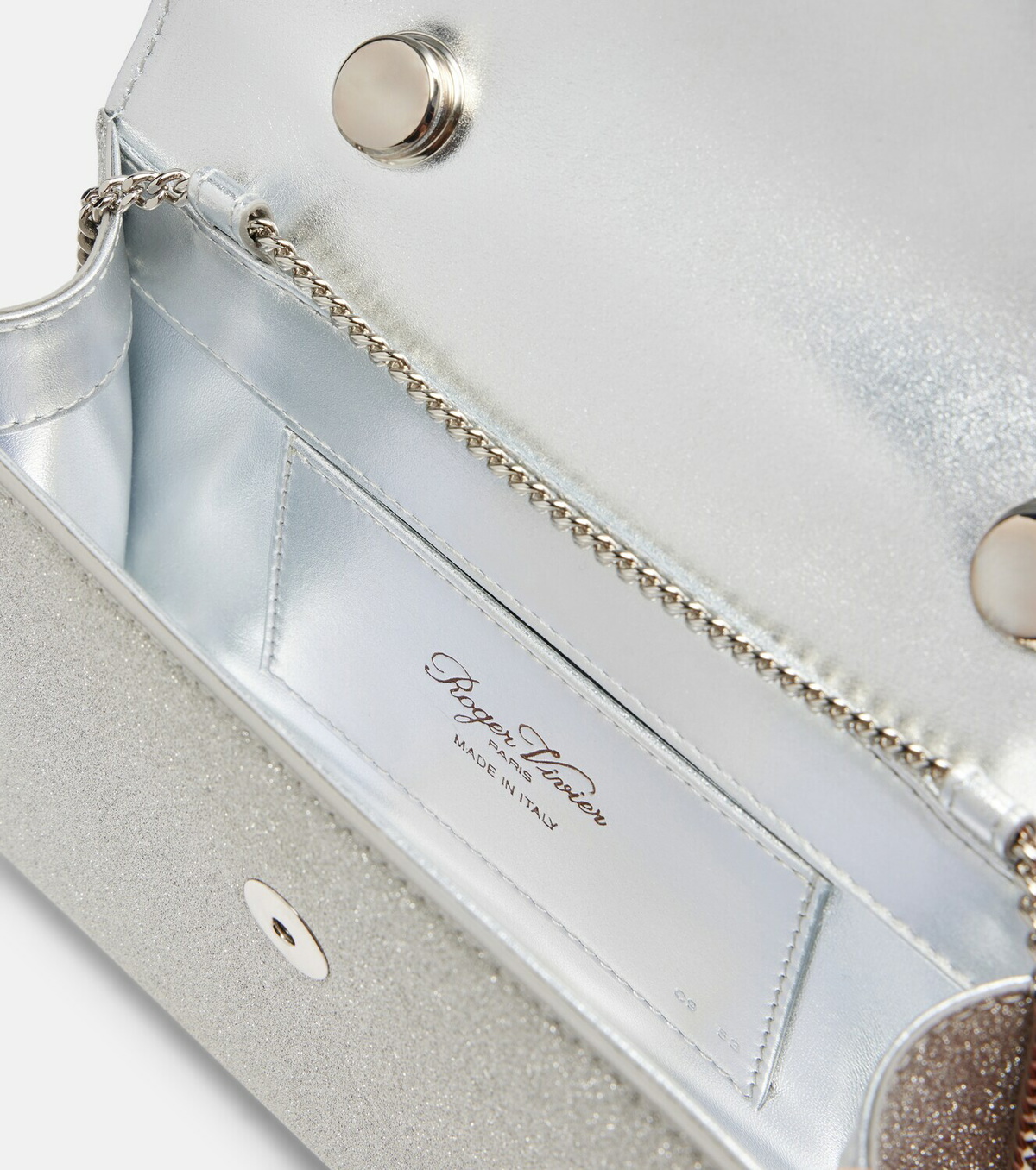 Roger Vivier Jewel Efflorescence Mini glitter tote bag Roger Vivier