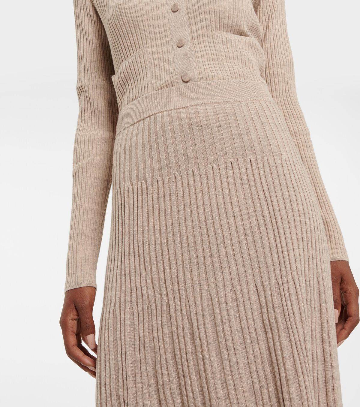 Joseph - Ribbed-knit wool midi skirt Joseph