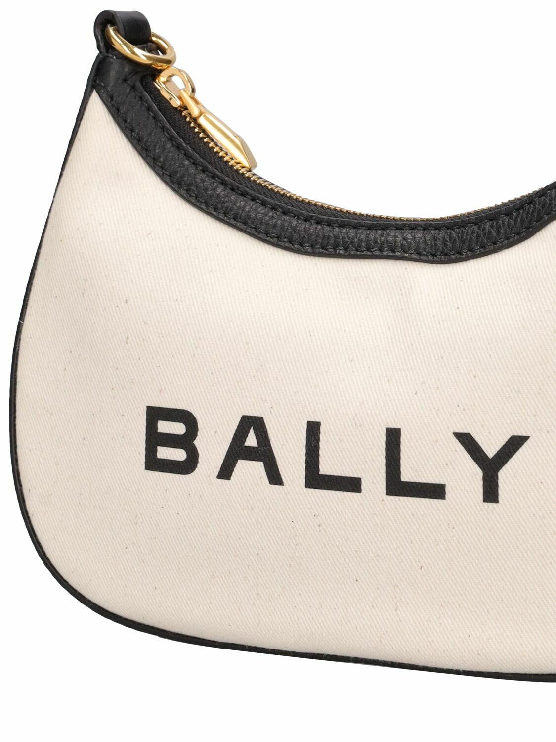 BALLY - Bar Ellipse Logo Canvas Shoulder Bag Bally