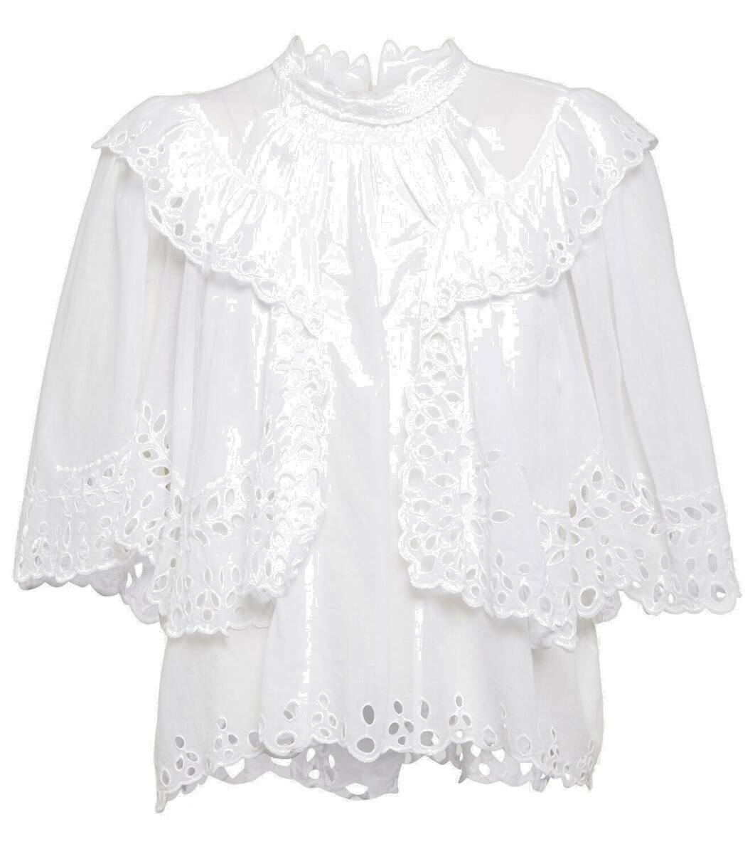 Marant Etoile Katia embroidered cotton blouse Isabel Marant Etoile