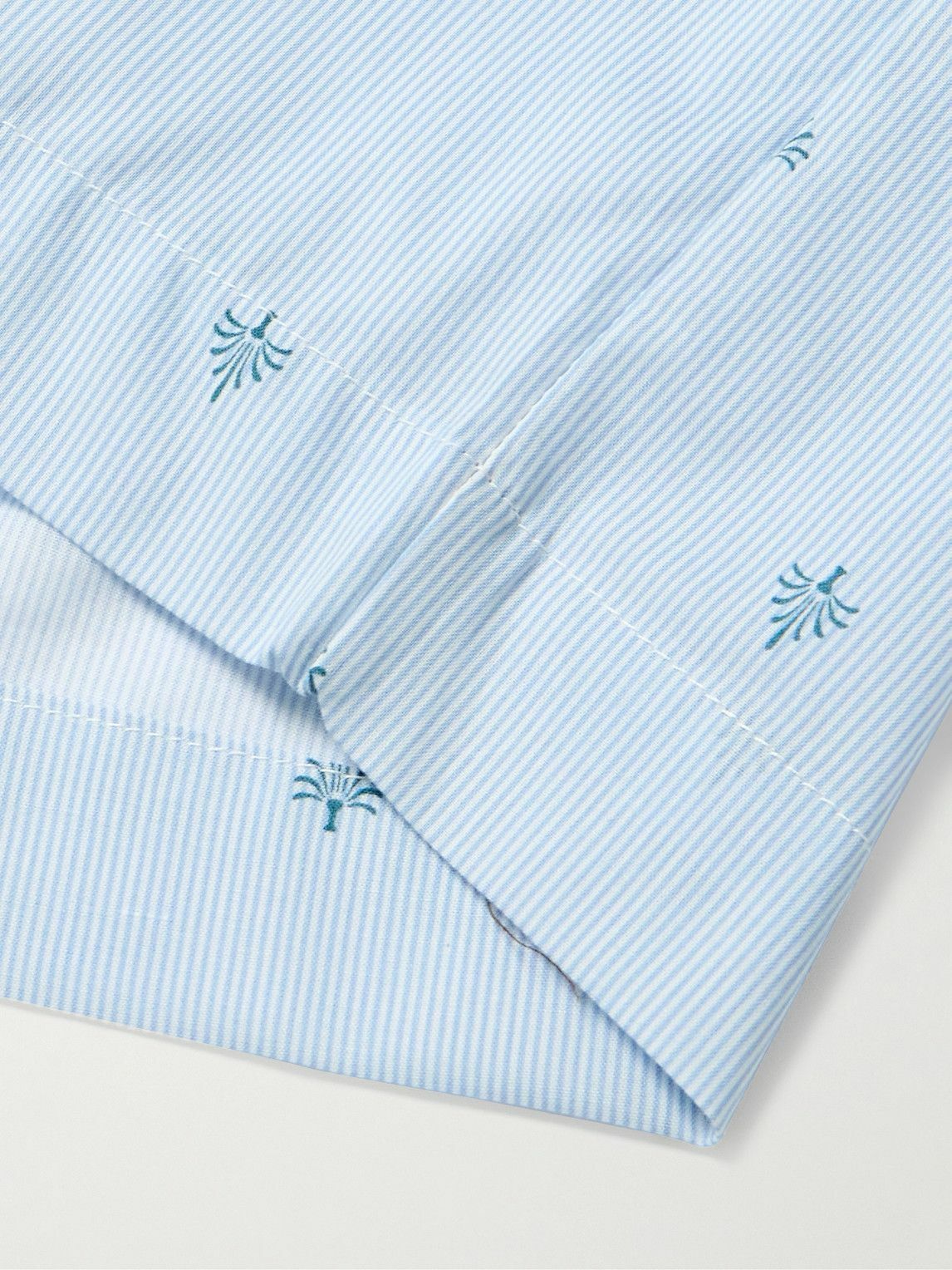 Derek Rose - Nelson 100 Printed Cotton-Batiste Pyjama Shorts - Blue ...