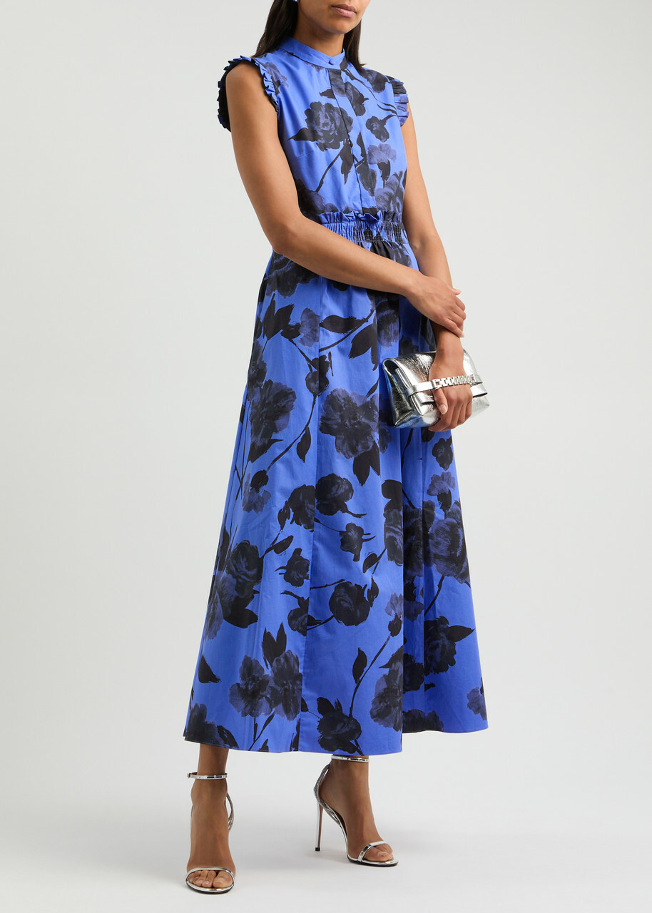 Erdem Floral-print Cotton-poplin Maxi Dress Multi Floral Erdem