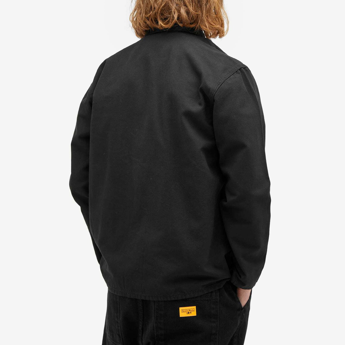 Service Works Men's Canvas Coverall Jacket in Black Service Works