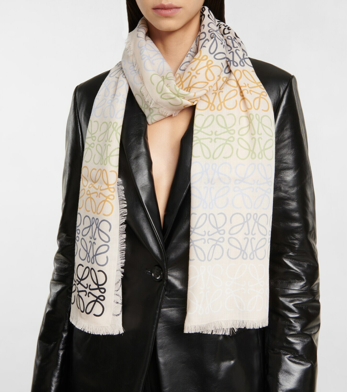 Loewe - Anagram wool, silk and cashmere scarf Loewe