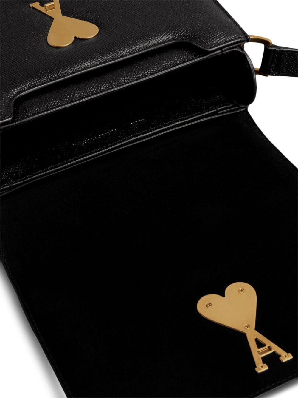 AMI PARIS - Paris Leather Shoulder Bag AMI