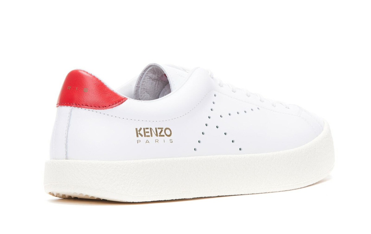 Kenzo Leather Logo Sneakers Kenzo