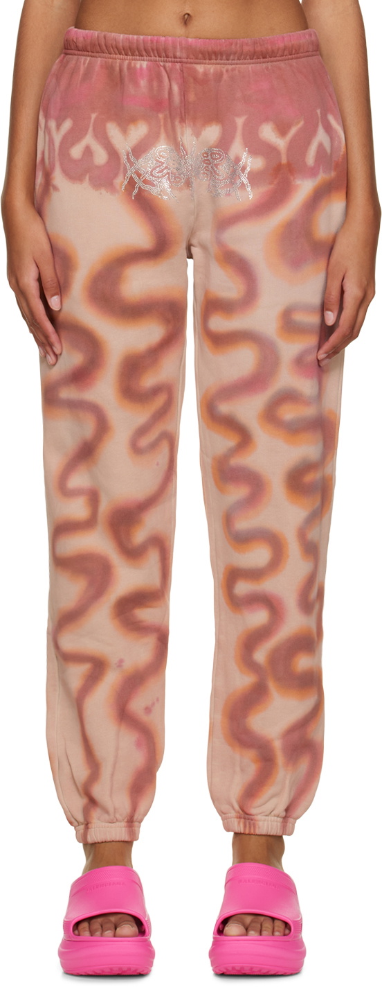 Collina Strada Pink Tie-Dye Lounge Pants Collina Strada