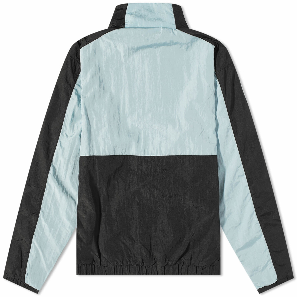 Grand Collection Crinkle Nylon Jacket in Black/Powder Blue Grand Collection