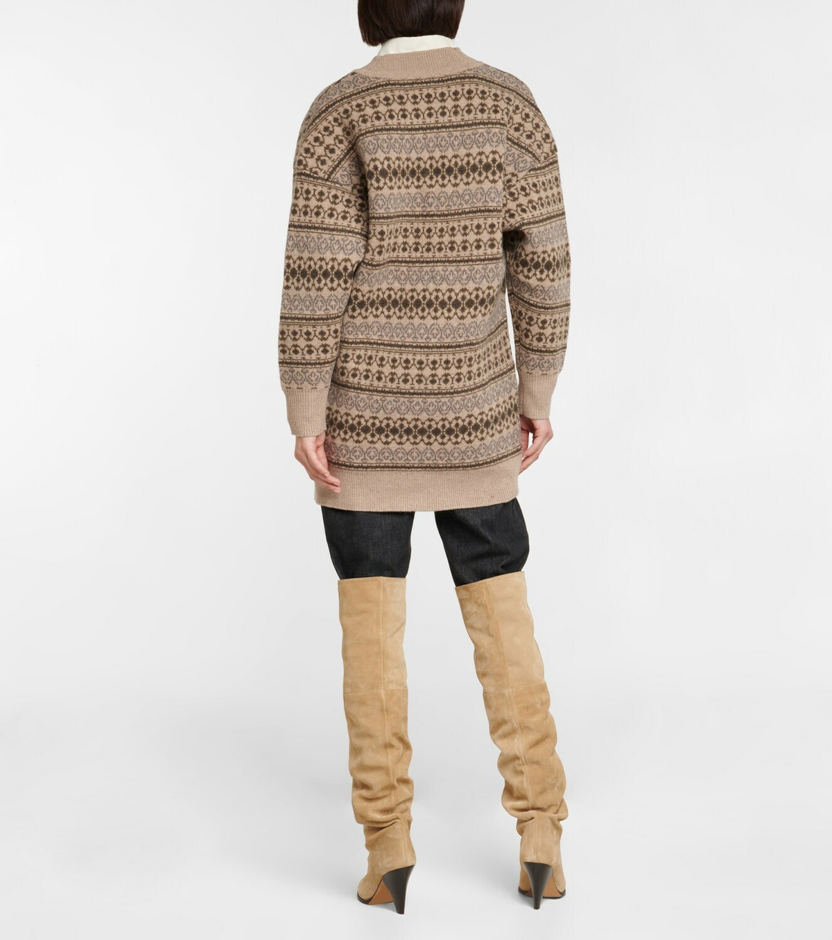 Marant Etoile Lerry Fair Isle wool cardigan Isabel Marant Etoile