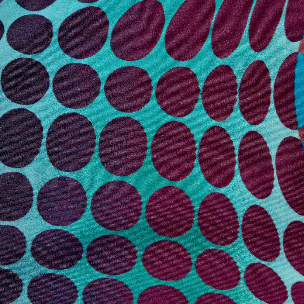 Jean Paul Gaultier Women's Cyber Print Hood in Blue/Purple/Yellow Jean ...