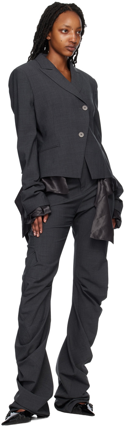 Ottolinger Gray Fitted Reversible Blazer Ottolinger