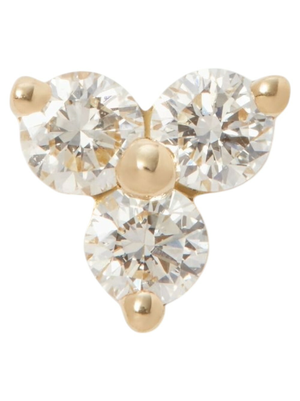 MARIA TASH 18K Yellow Gold Trinity Diamond Earring Maria Tash