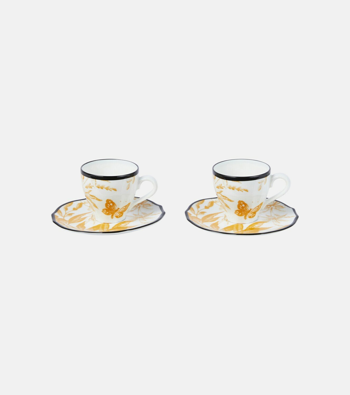 Gucci - Herbarium set of 2 coffee cups and saucers Gucci