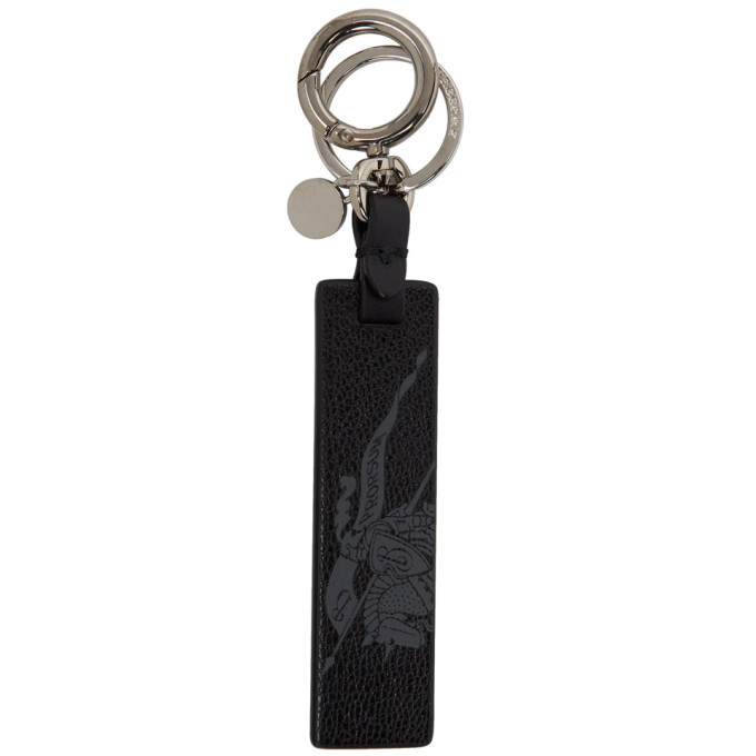 Burberry Red and Black Logo Keychain Burberry