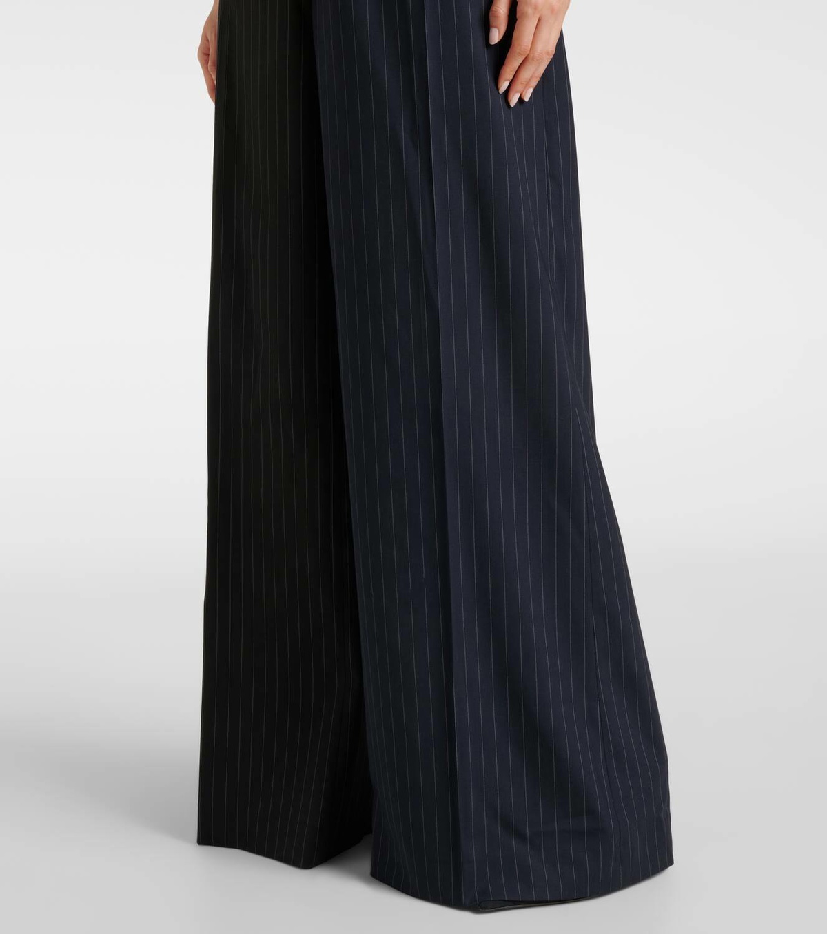 Vetements Pinstripe wool wide-leg pants Vetements