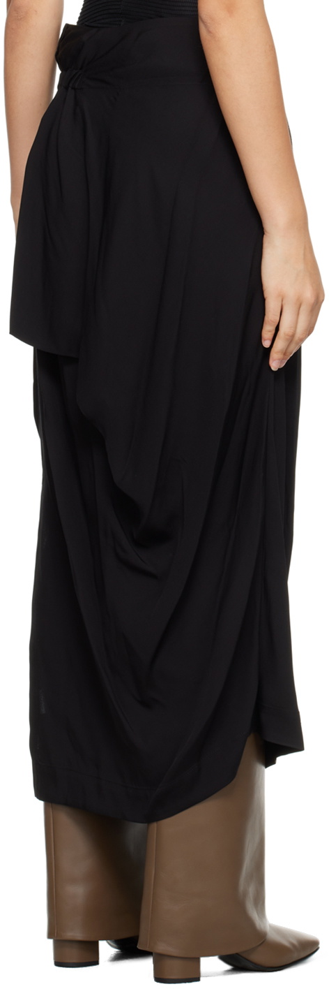 ISSEY MIYAKE Black Canopy Maxi Skirt Issey Miyake Men