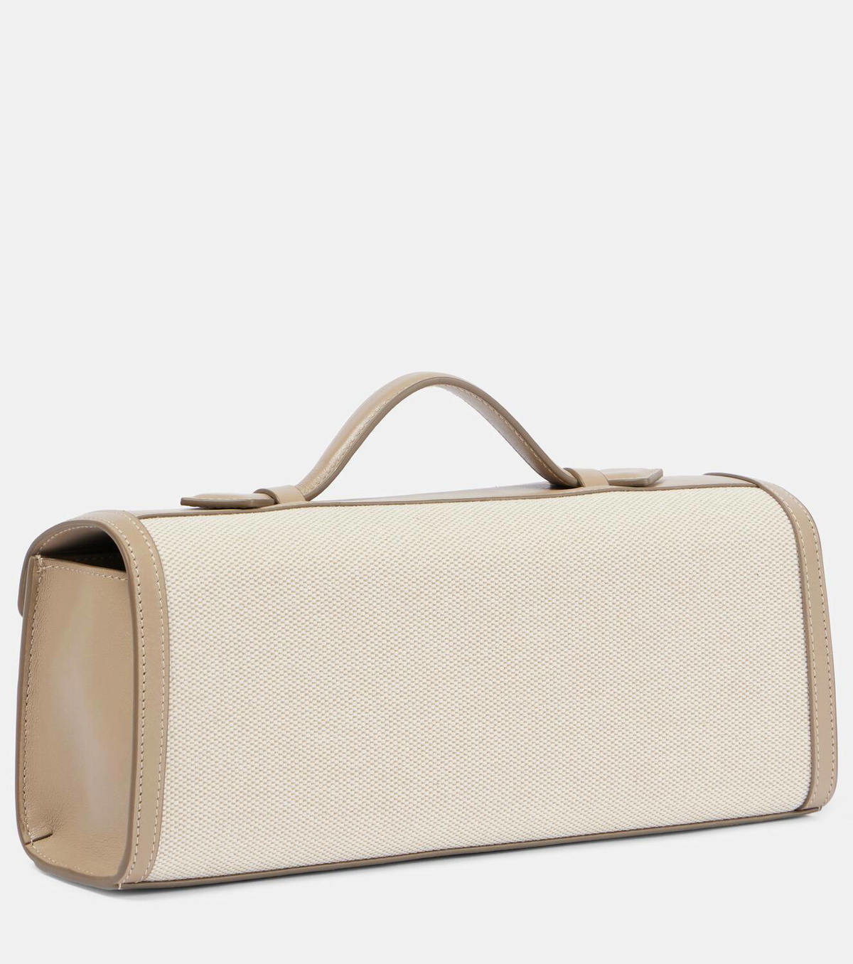 Savette Slim Symmetry Small leather-trimmed tote bag Savette