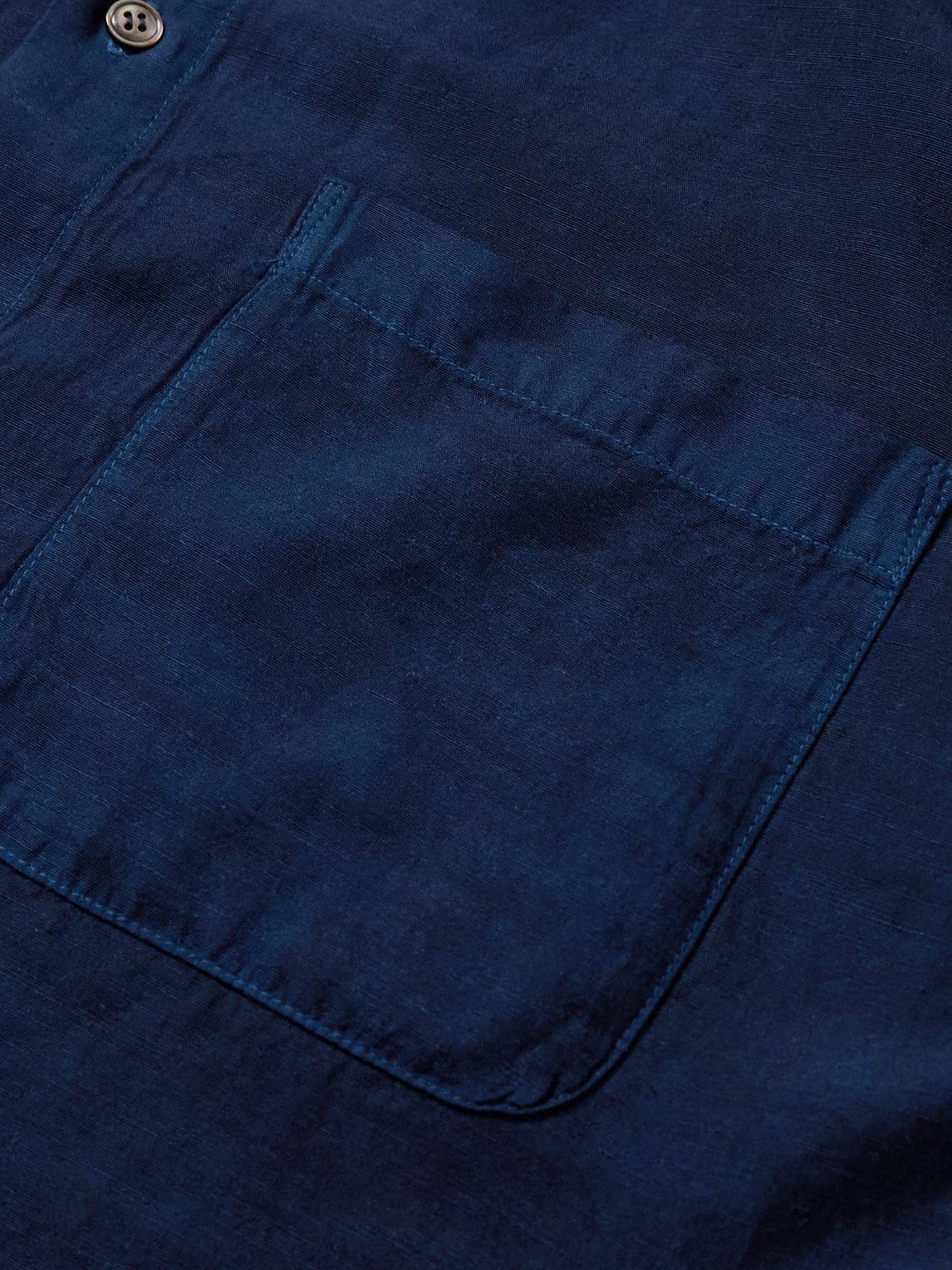 Blue Blue Japan - Indigo-Dyed TENCEL™Lyocell-Blend Gauze Shirt - Blue ...