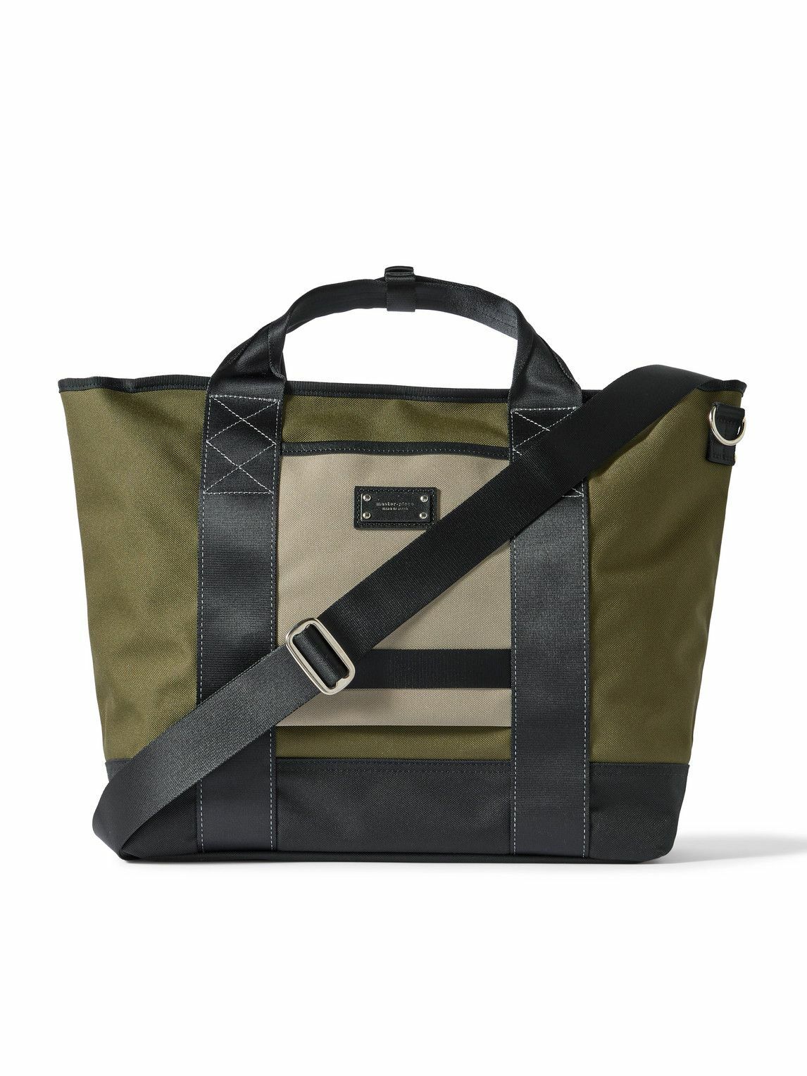 Master-Piece - Defend 2-Way Leather-Trimmed Coated-Canvas Tote Bag ...