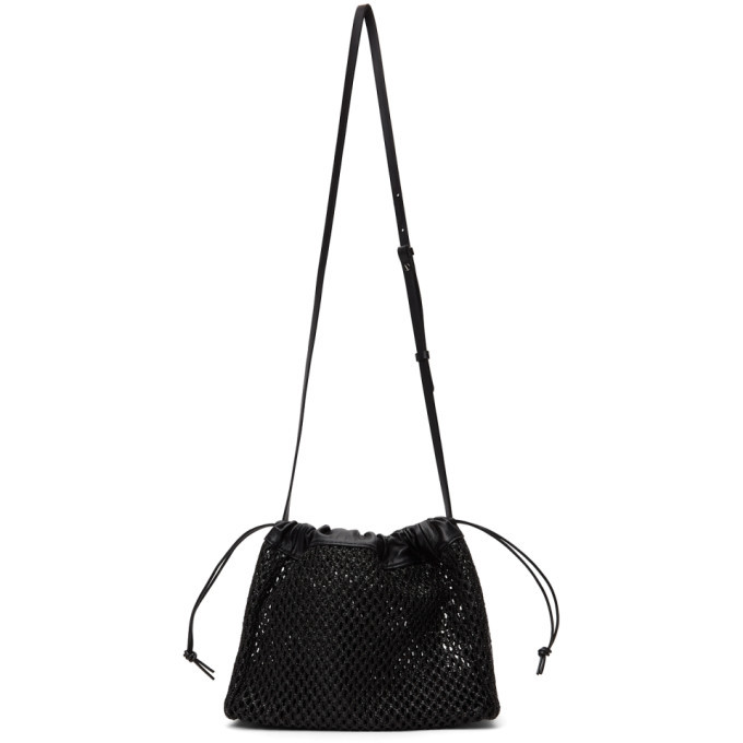 LOW CLASSIC Black Rattan String Bag Low Classic