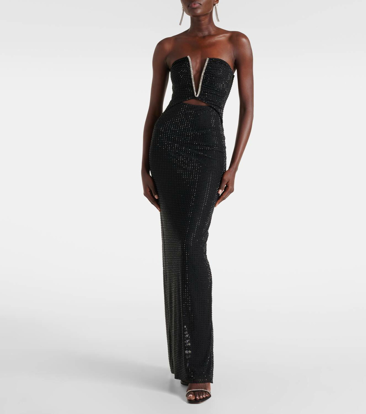 Self-Portrait Embellished strapless gown Self-Portrait