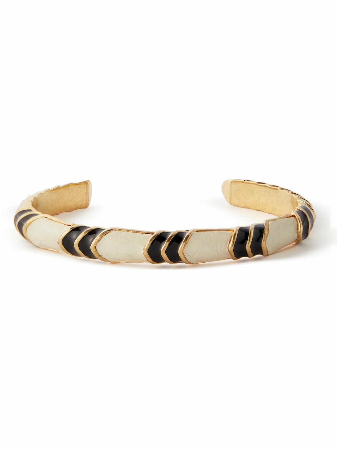 SAINT LAURENT - Gold-Tone and Enamel Cuff - Gold Saint Laurent