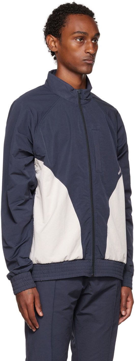 Saintwoods Navy Paneled Track Jacket Saintwoods