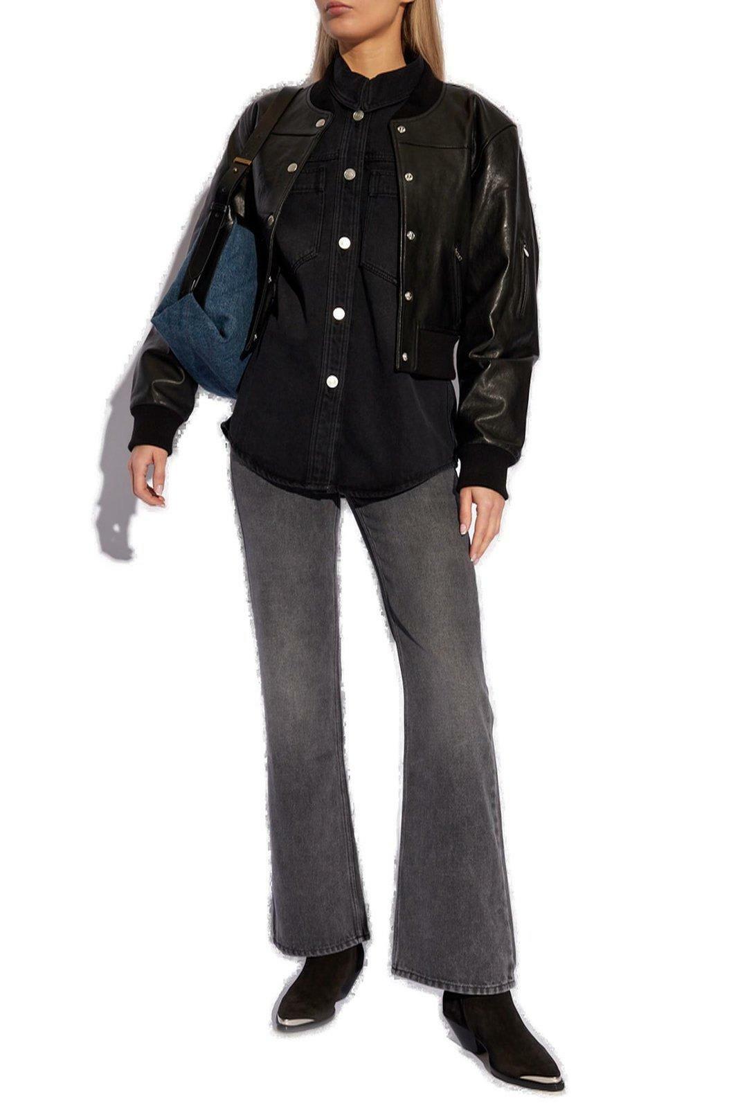 Isabel Marant Shirt With Branded Buttons In Denim Isabel Marant