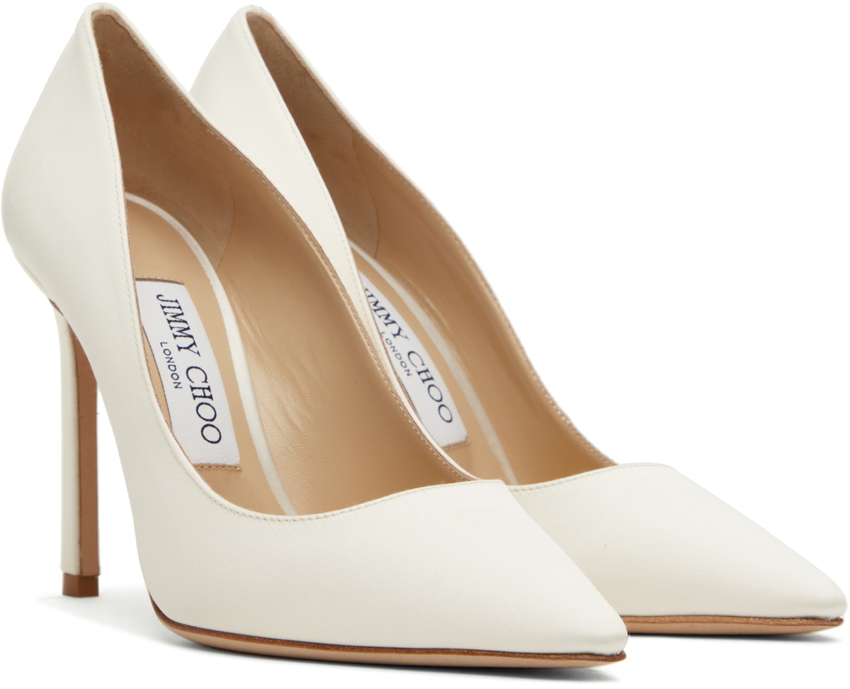 Jimmy Choo White Romy 100 Heels Jimmy Choo