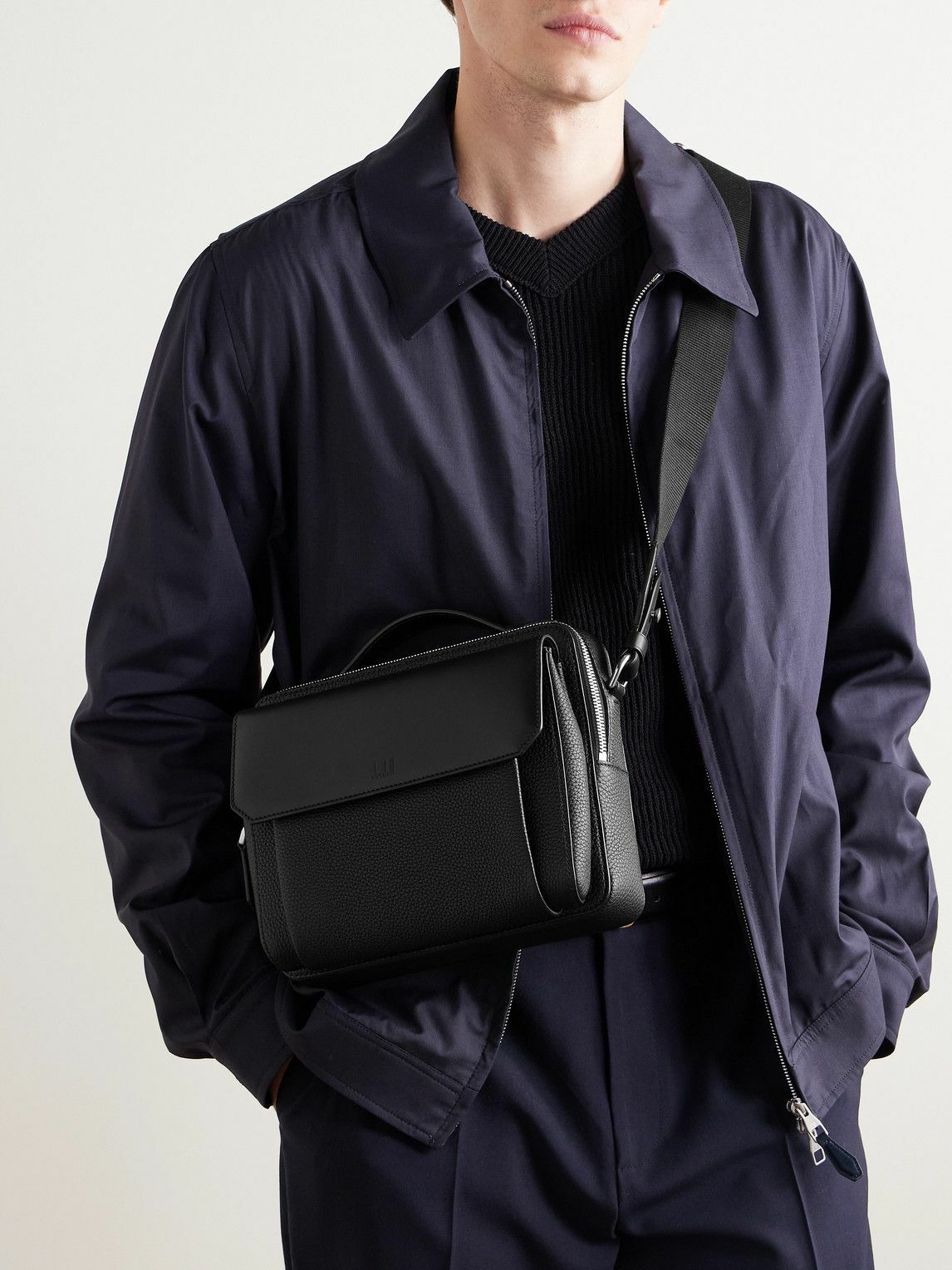 Dunhill - 1893 Harness Full-Grain Leather Messenger Bag Dunhill