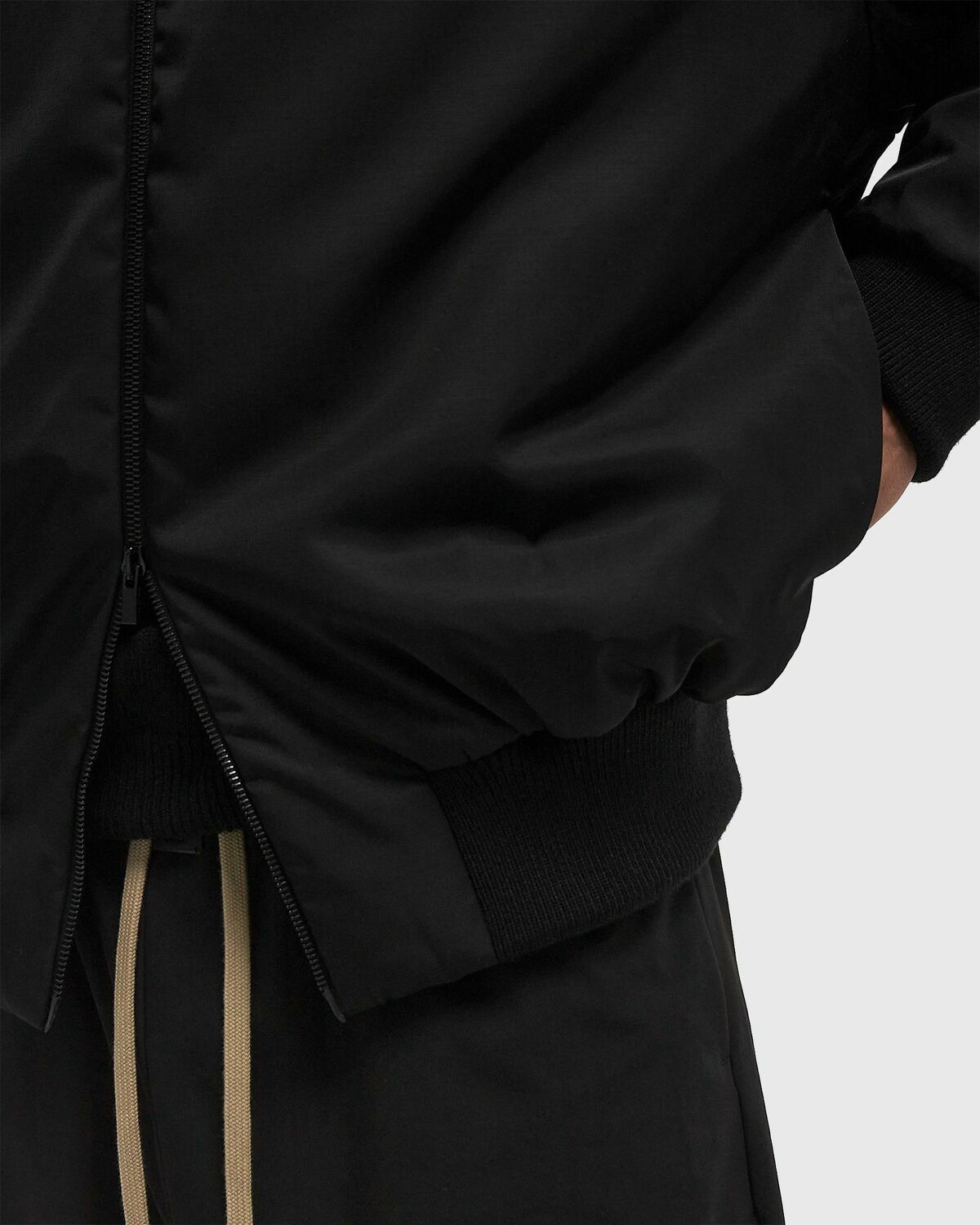 Fear of God HIGH NECK BOMBER Black Mens Bomber Jacket Fear Of God